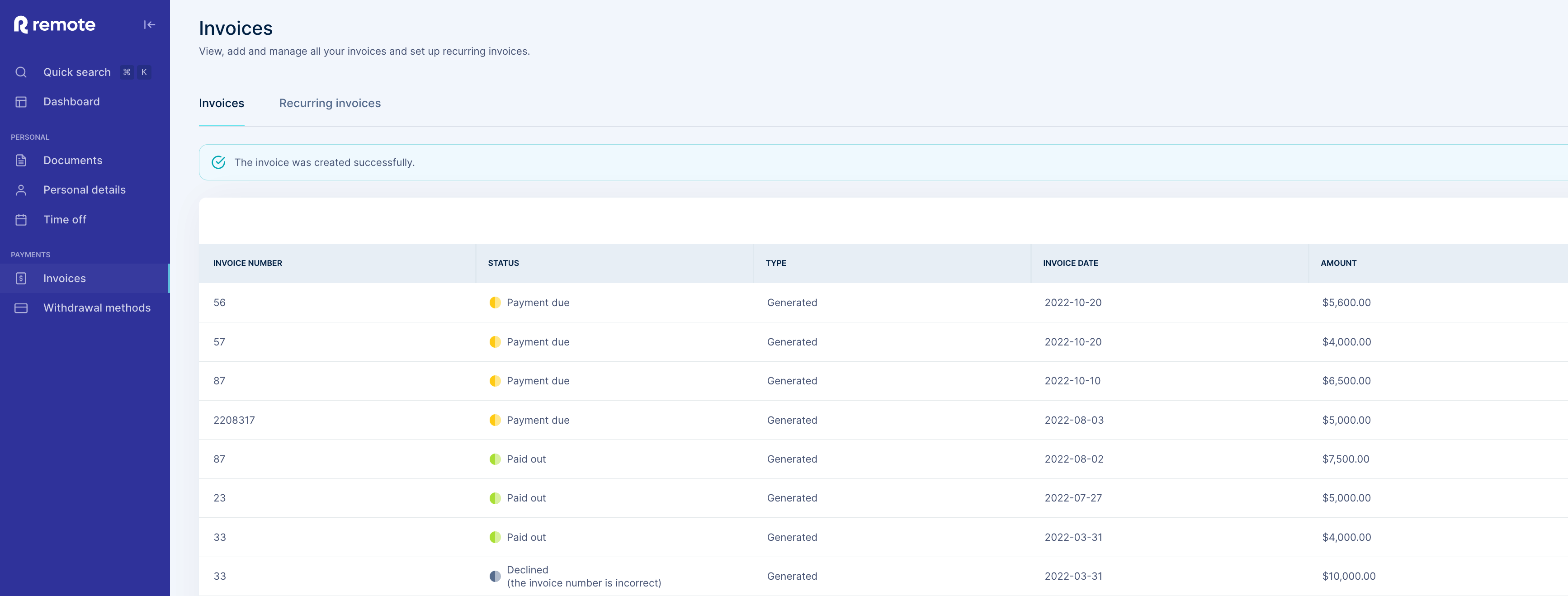 How to create an invoice with Stripe Connect as the withdrawal method ...