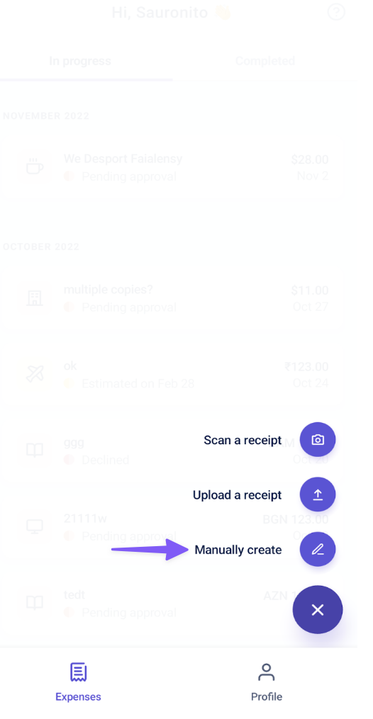 How do I submit expenses on the Android mobile app? – Remote