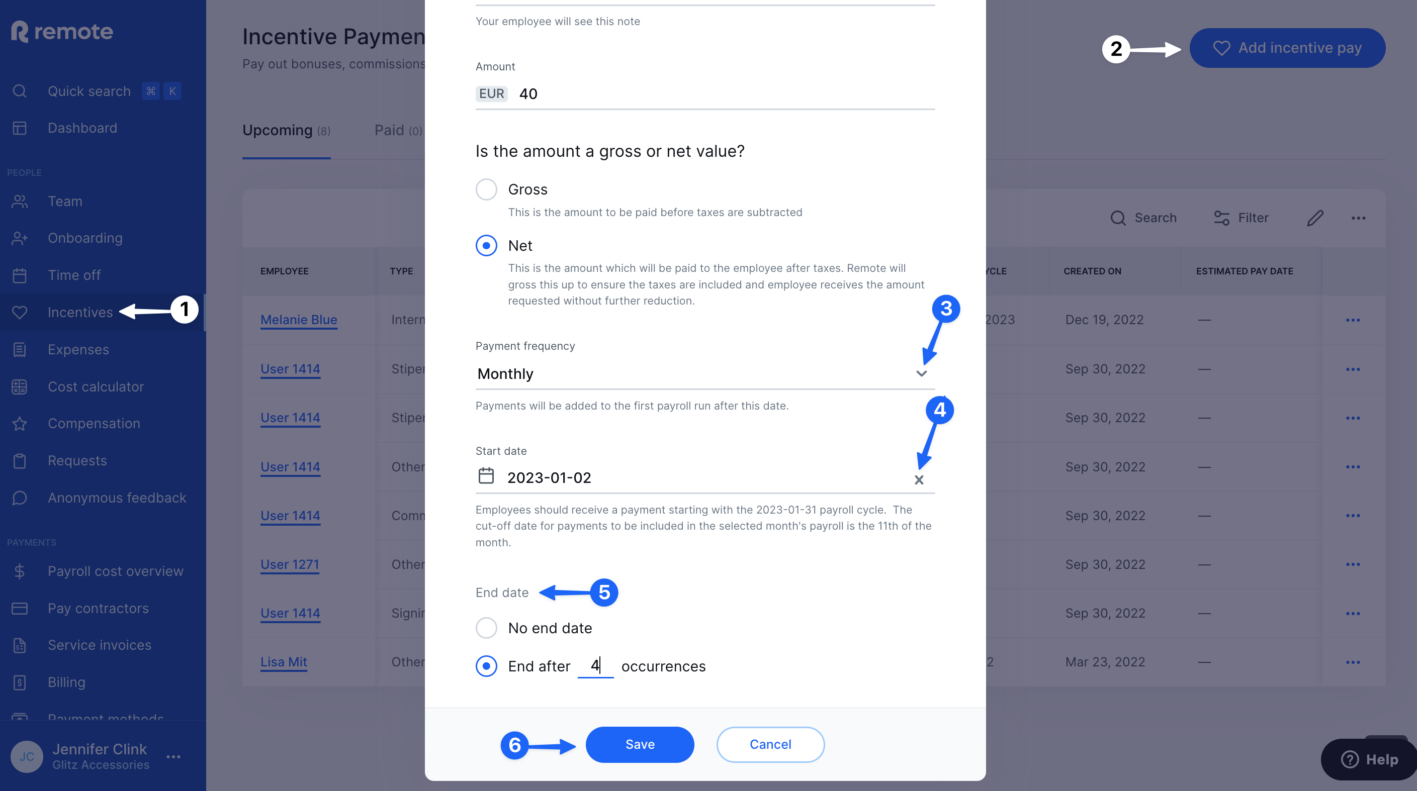 How do I pay incentives to employees? – Remote
