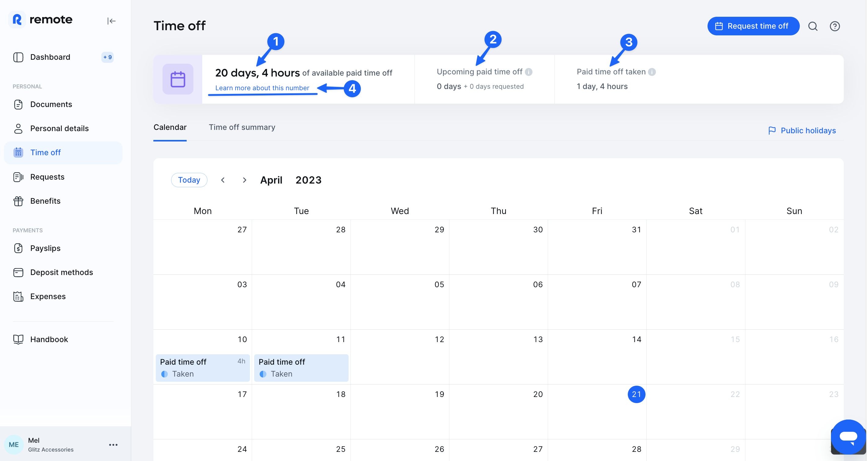 How Remote calculates time off balance – Remote