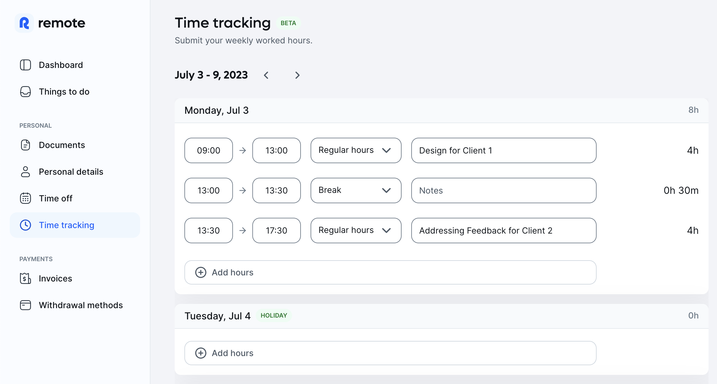 How time tracking works for Contractors – Remote