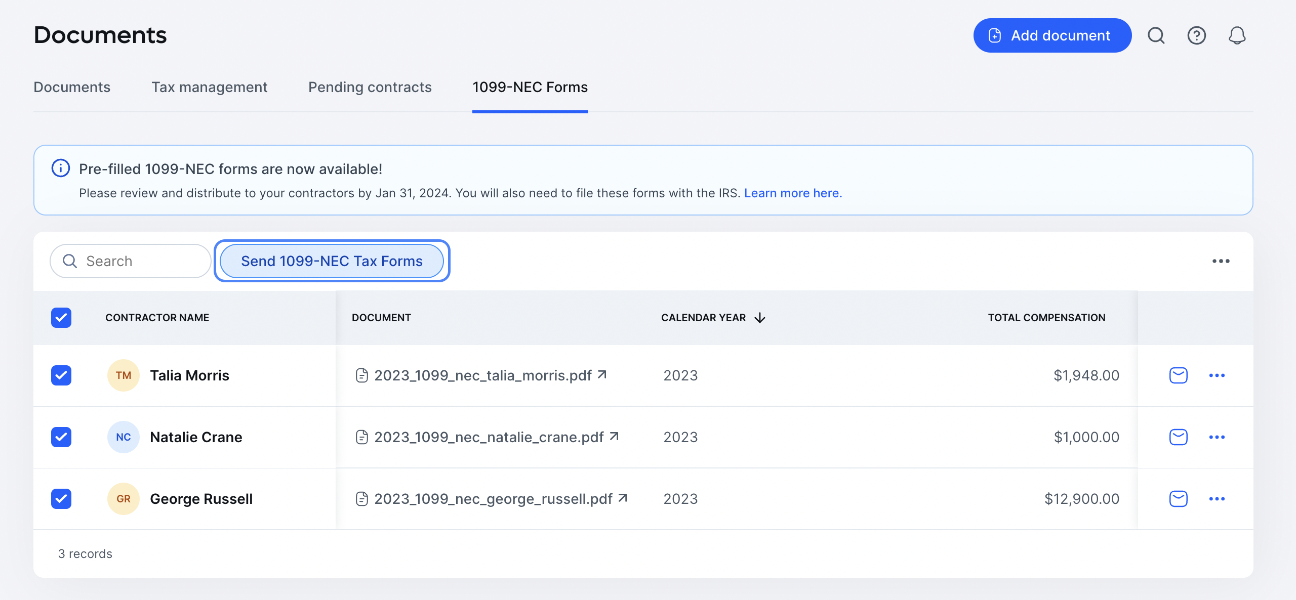 How are 1099-NEC Forms generated? – Remote