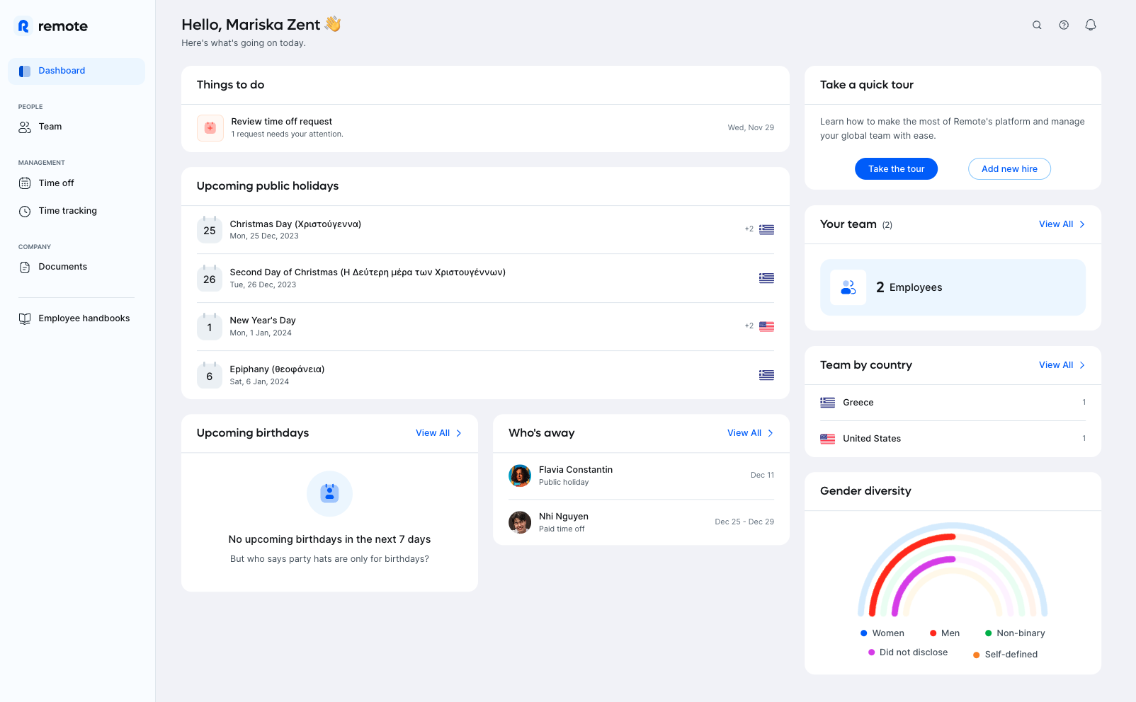 Can a manager view their direct reports? – Remote