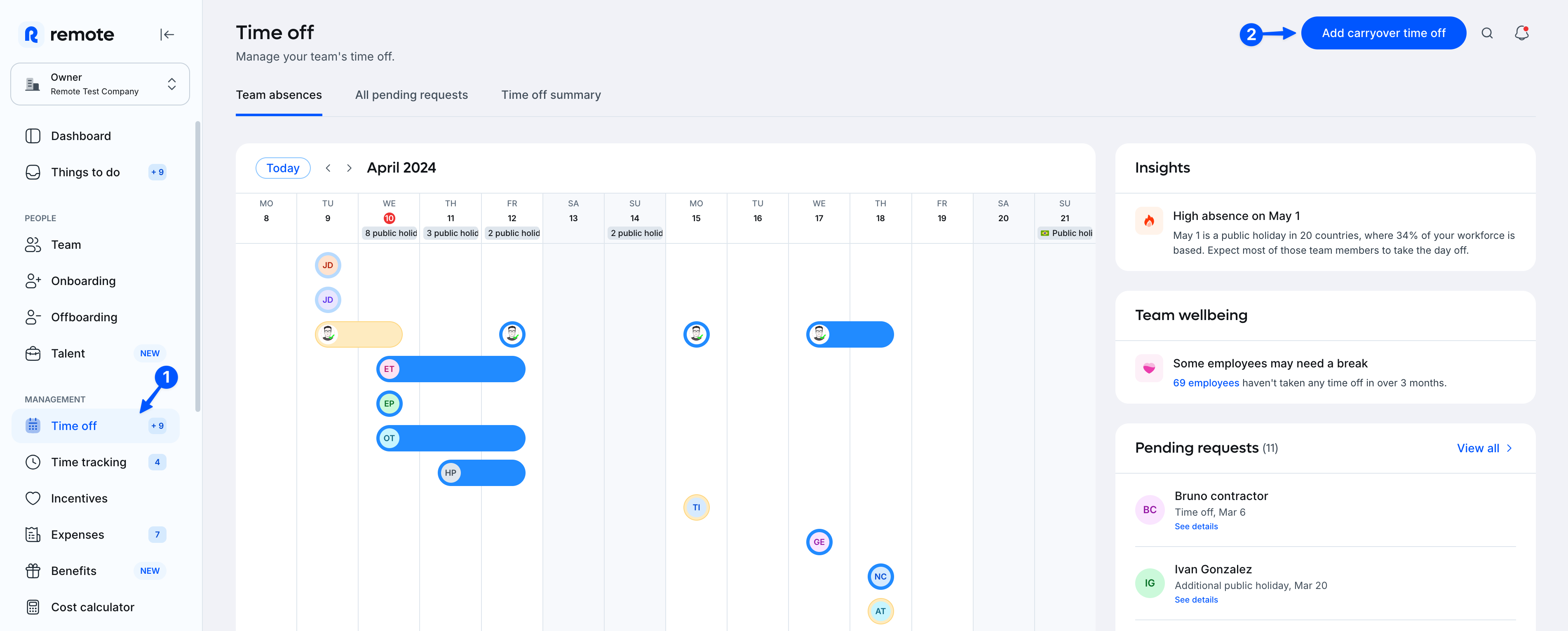 How to add carry over data on Remote – Remote