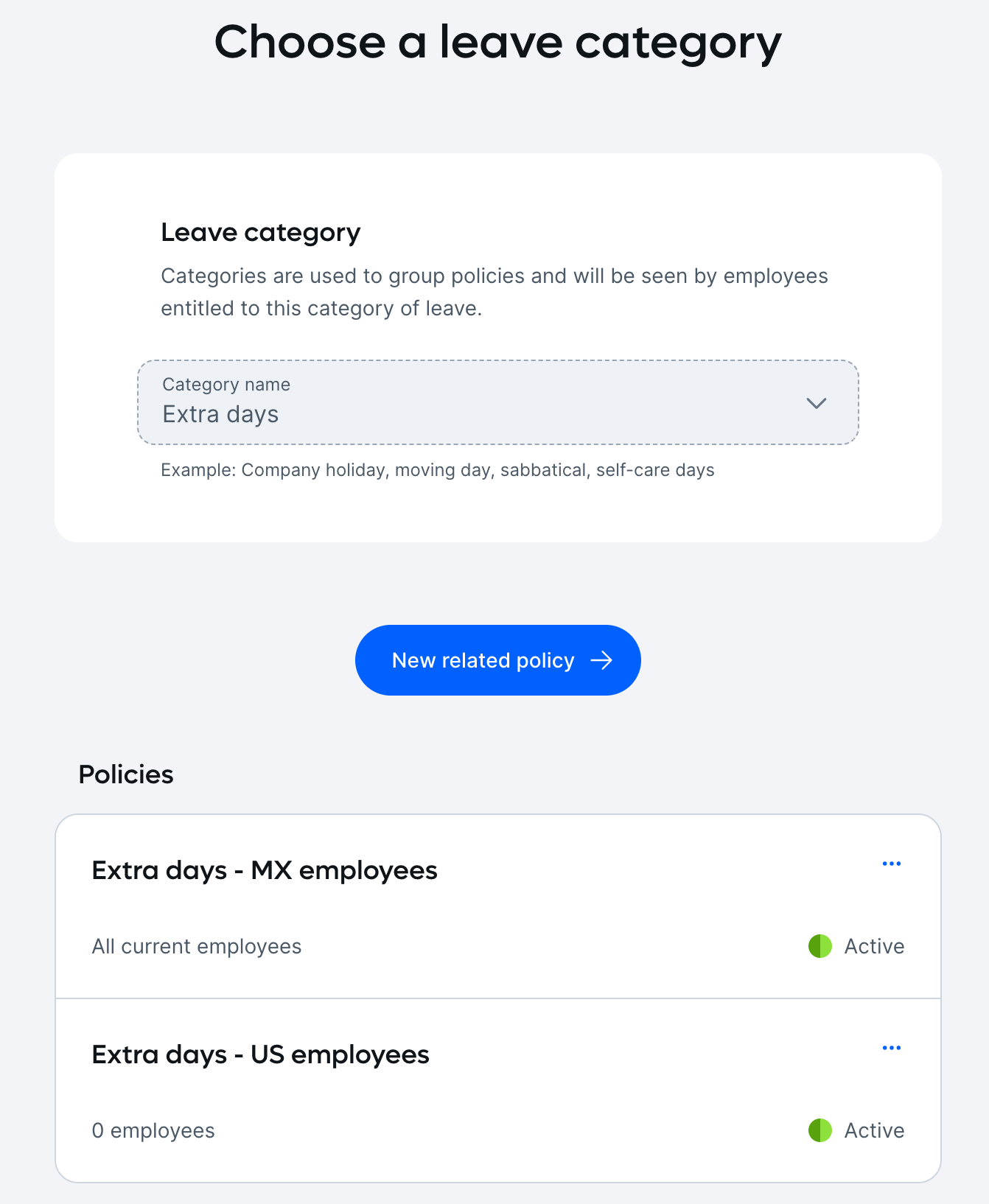 How to award custom leave types to employees – Remote