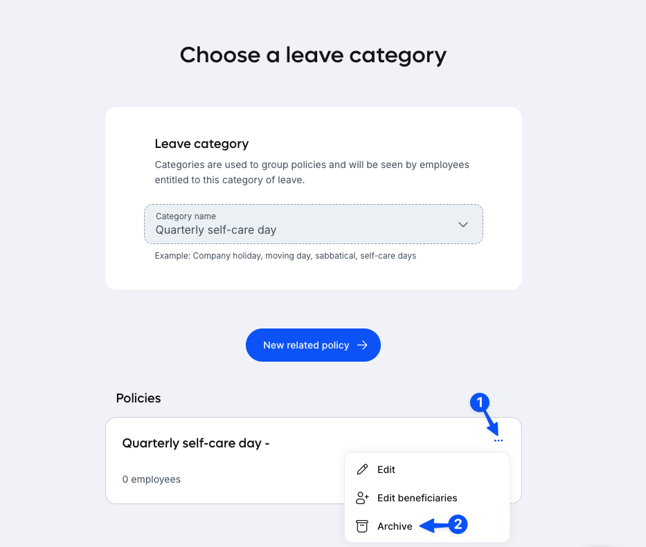 How to award custom leave types to employees – Remote
