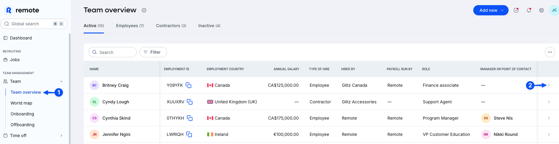 Can a manager view their direct reports? – Remote