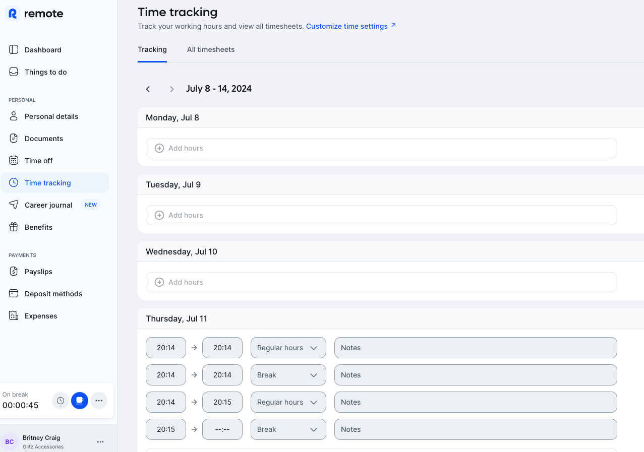 How to track your time using the clock in and clock out widget – Remote