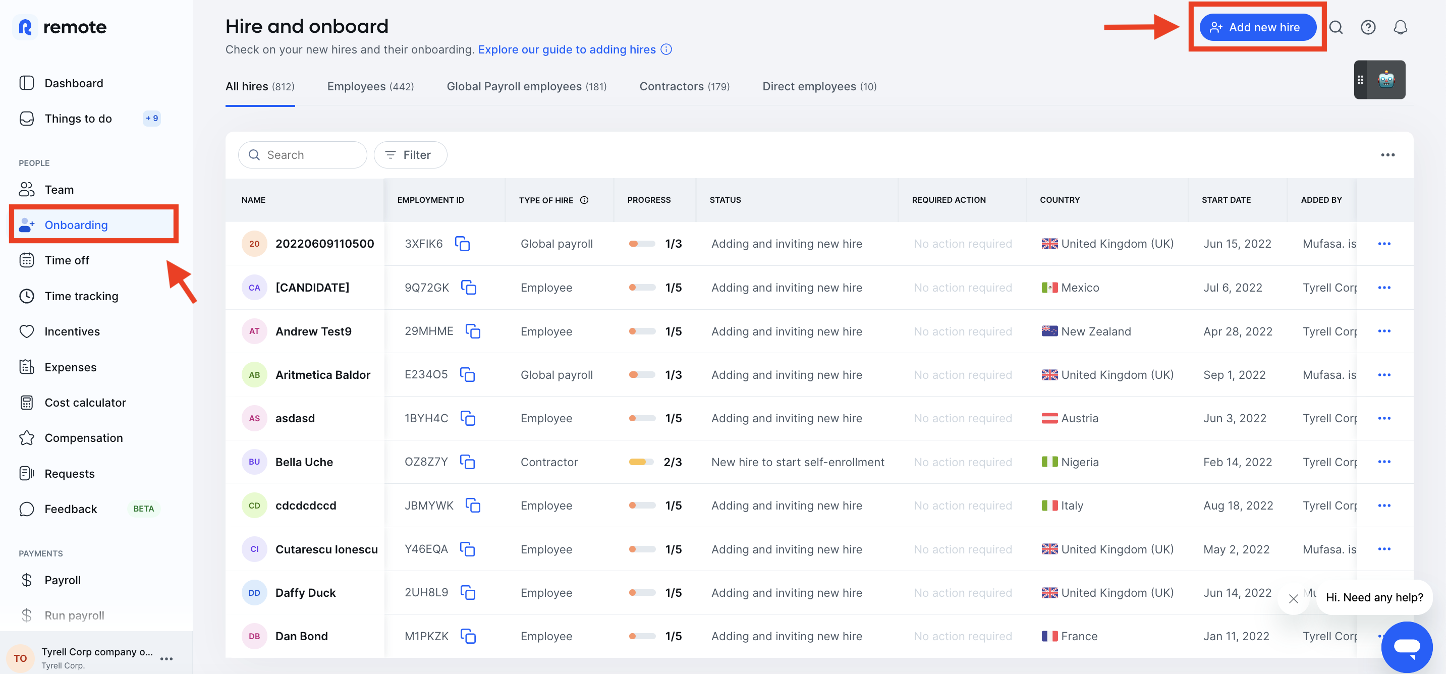 How to Add a New Employee on the Remote Payroll Platform – Remote