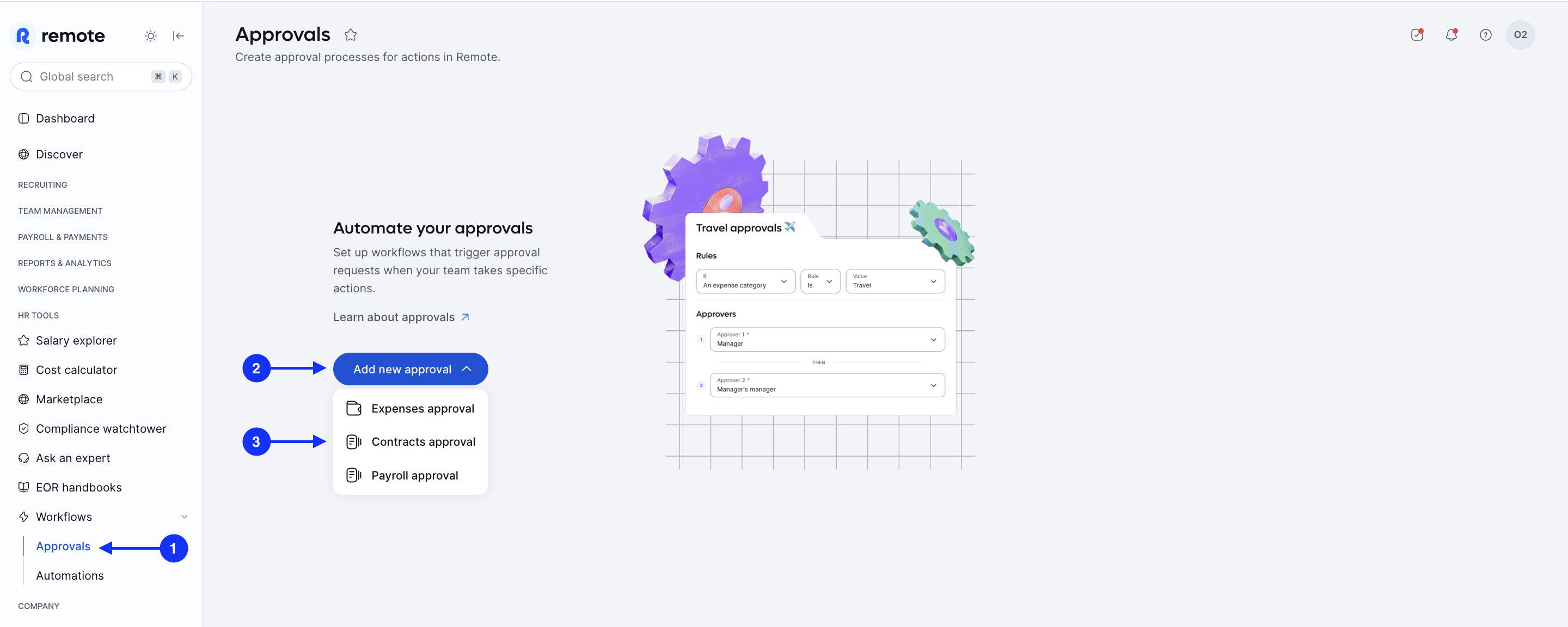 How to set up approval workflows for contract changes – Remote
