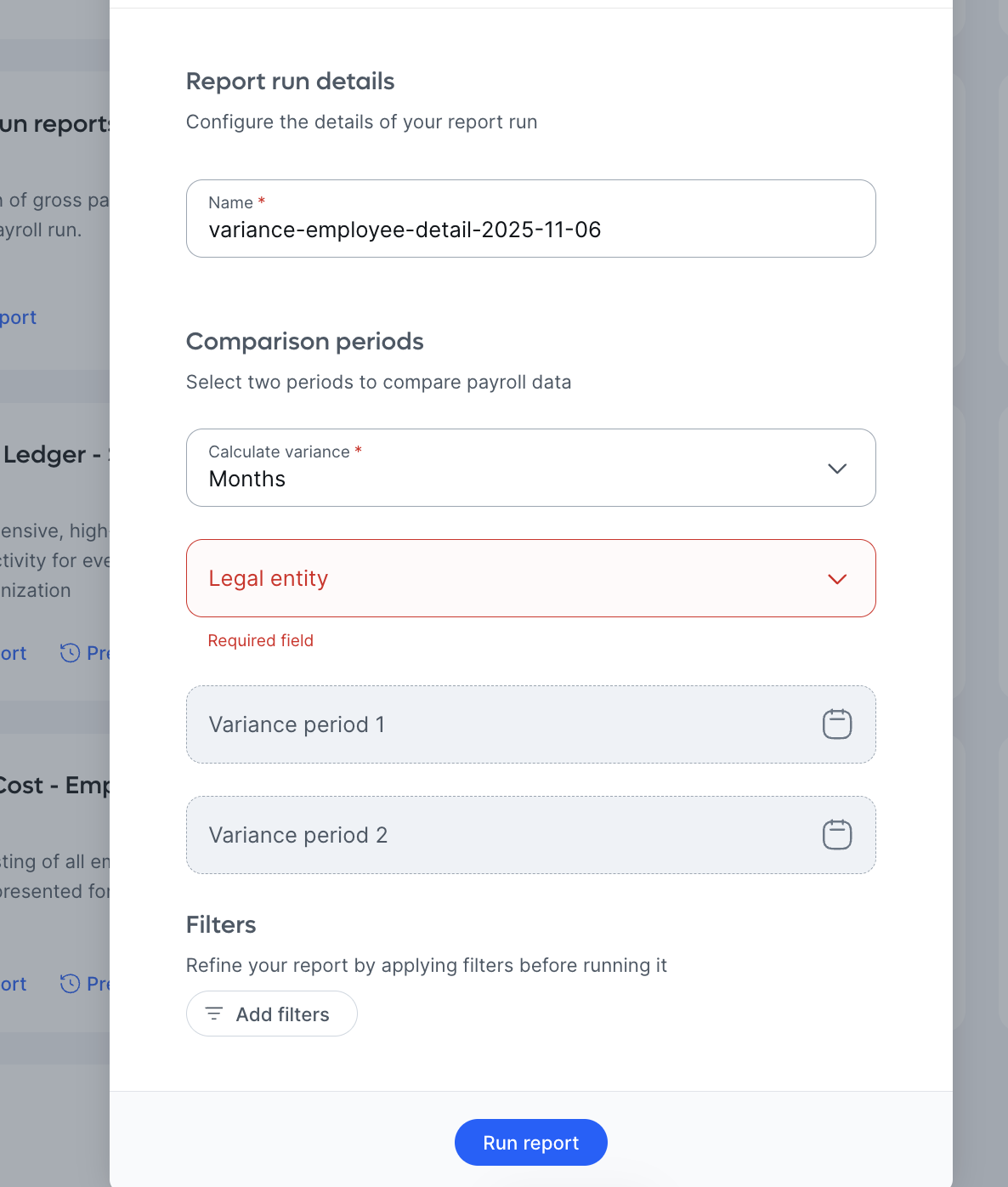 How to use the Payroll Variance Report – Remote
