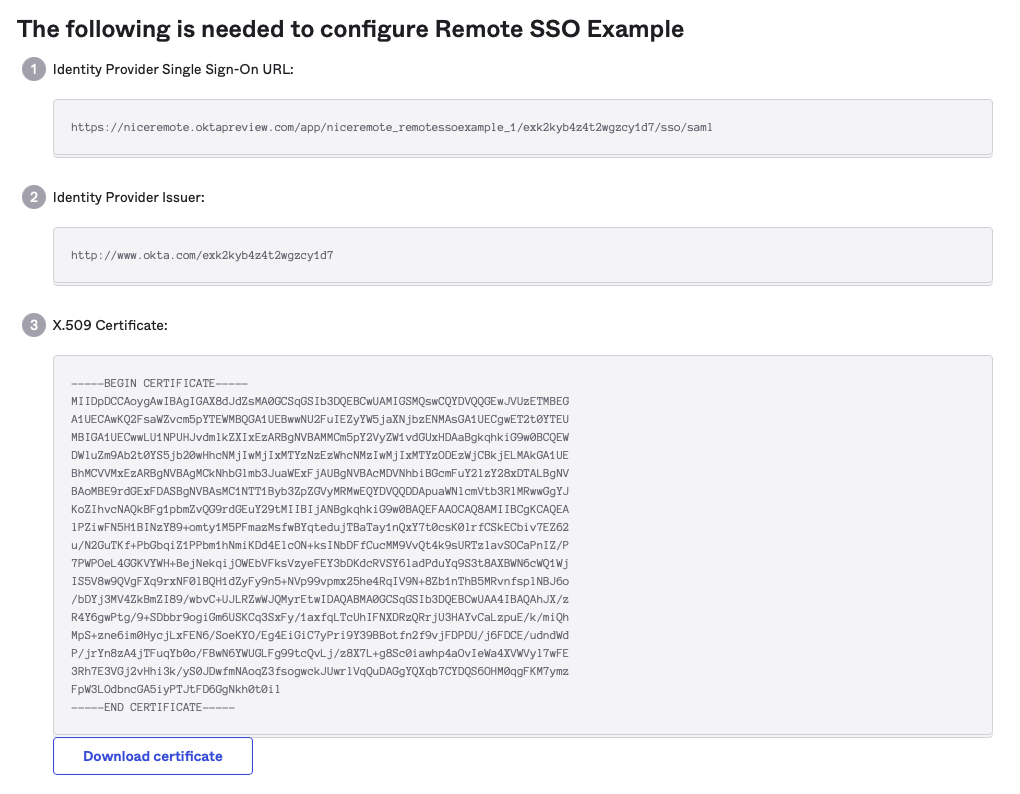 Setting up SSO in Remote with Okta – Remote